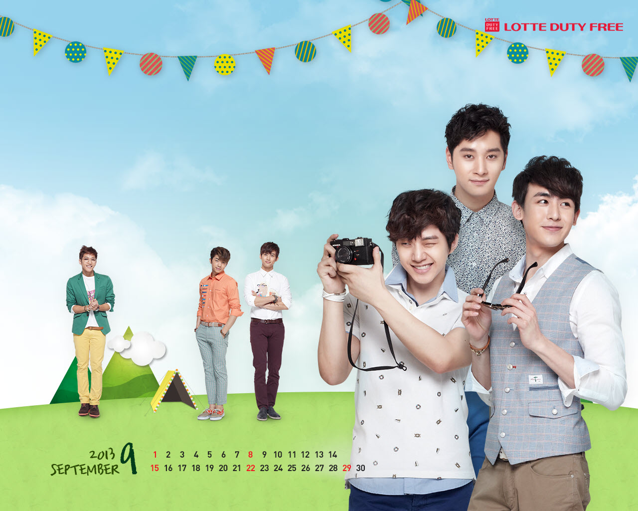 Everything About 2PM: [Poster] 2PM Lotte Duty Free Wallpaper [Calendar ...