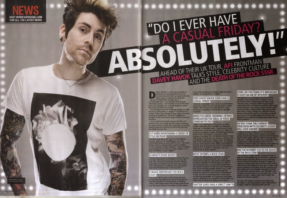 media-music magazines: Double Page Spreads