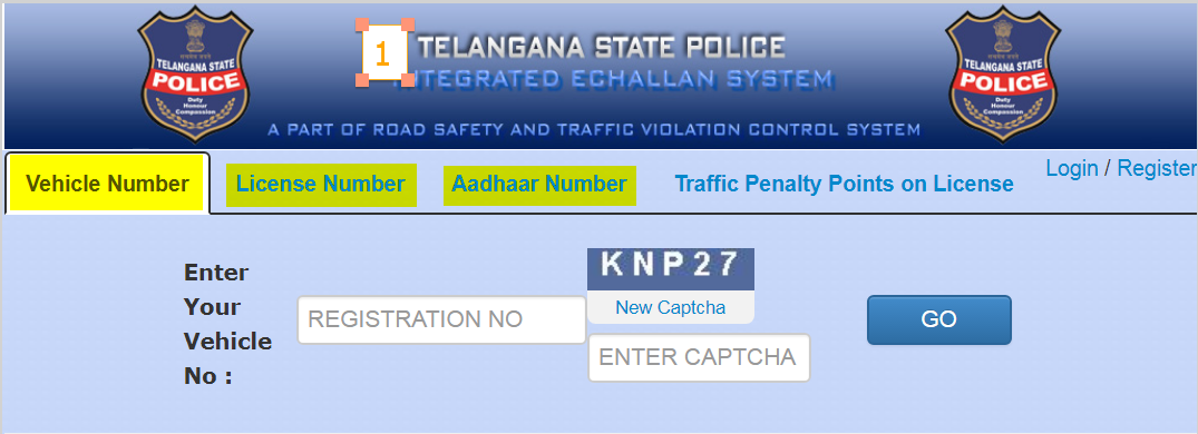 Telangana Traffic E-Challans Pay and E-Challan Status Online | Check ...