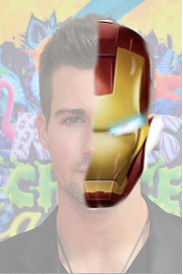 Gimp rostro Iron man James Maslow