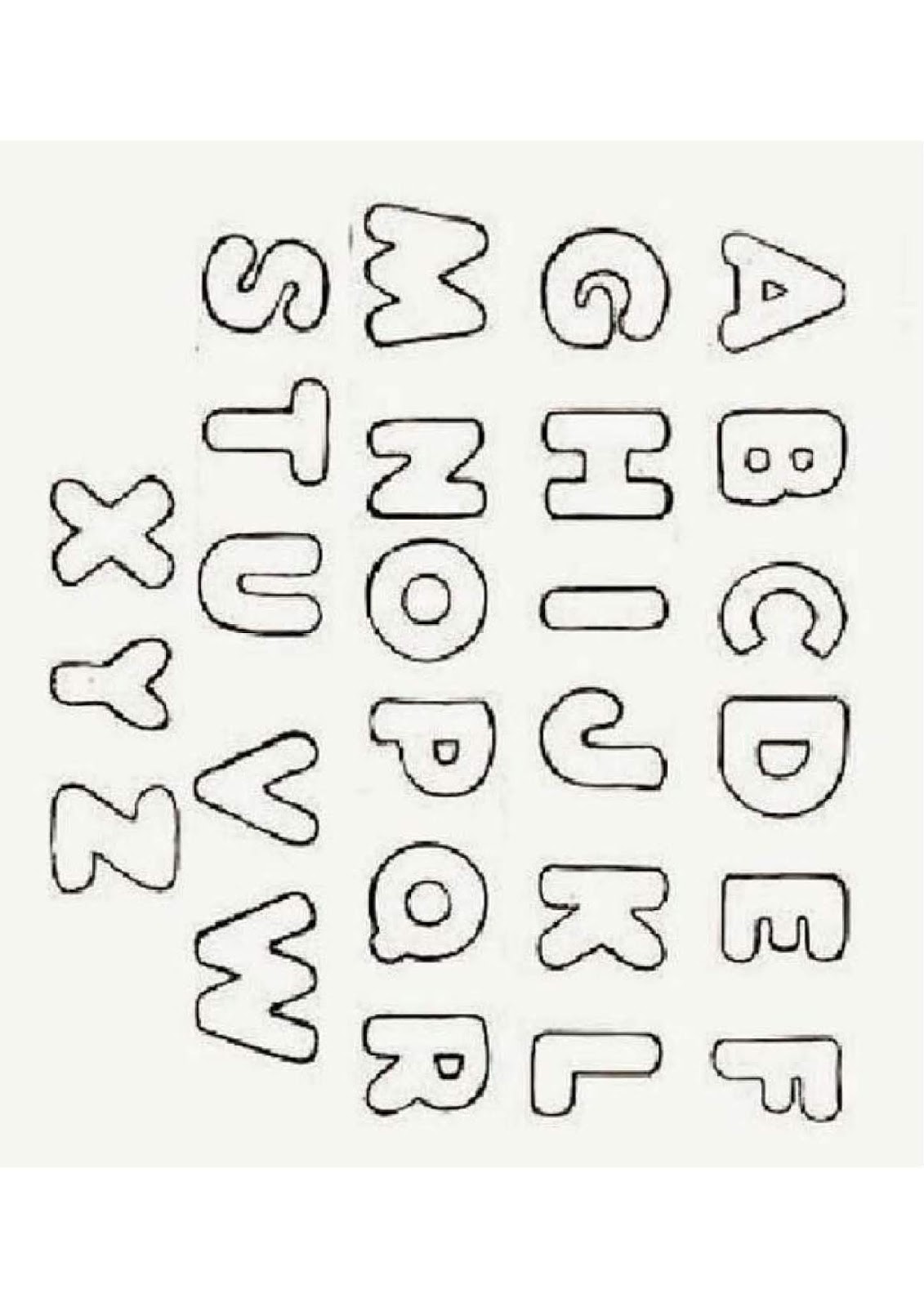 Abc - Letras Do Alfabeto Para Imprimir: 60 Moldes Do Alfabeto Lindos