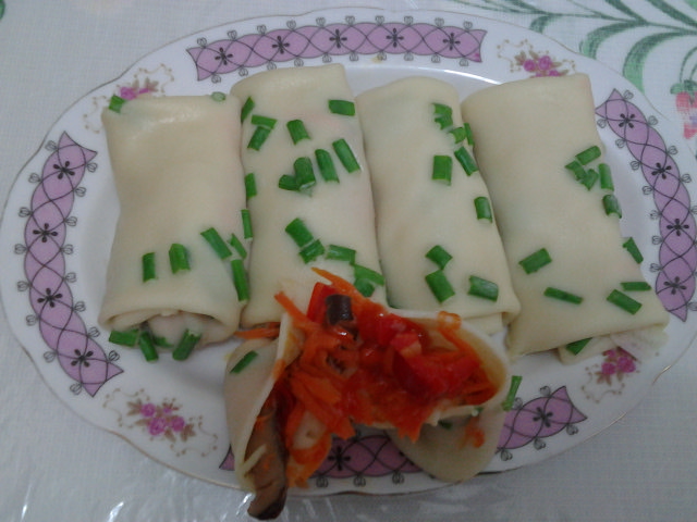 Enak Rasa Dari Dapur Kim: Chives & Mangkuang (Sengkuang) Rolls