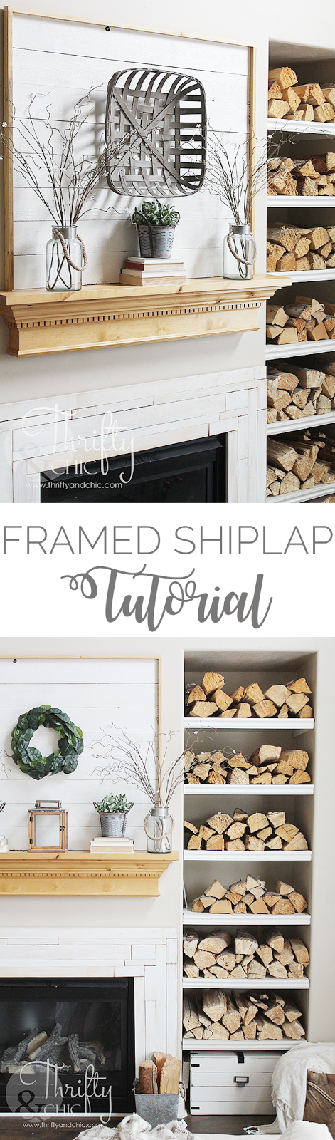 DIY Framed Shiplap Tutorial