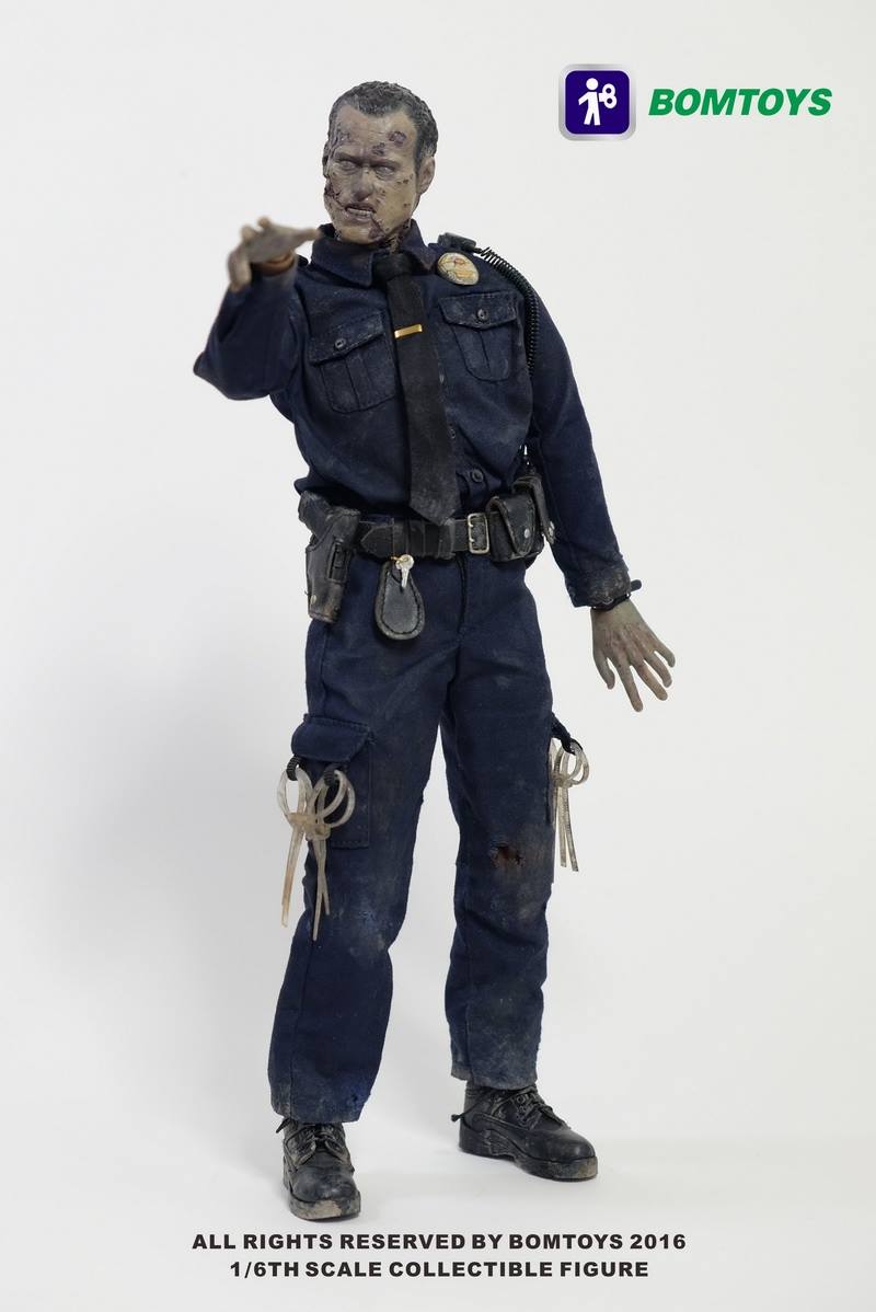 toyhaven: BOM Toys 1:6 scale Zombie Police Officer 12" Figure is going ...