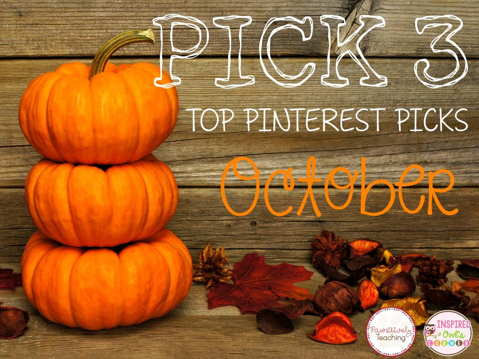 October Pick 3 Linky! - Literacy Without Worksheets