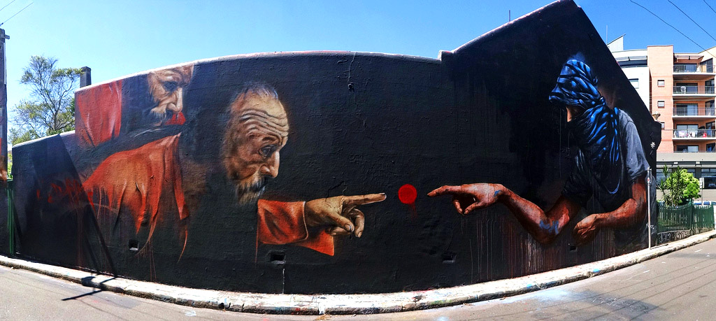 Fintan Magee x Adnate New Mural In Sydney, Australia – StreetArtNews