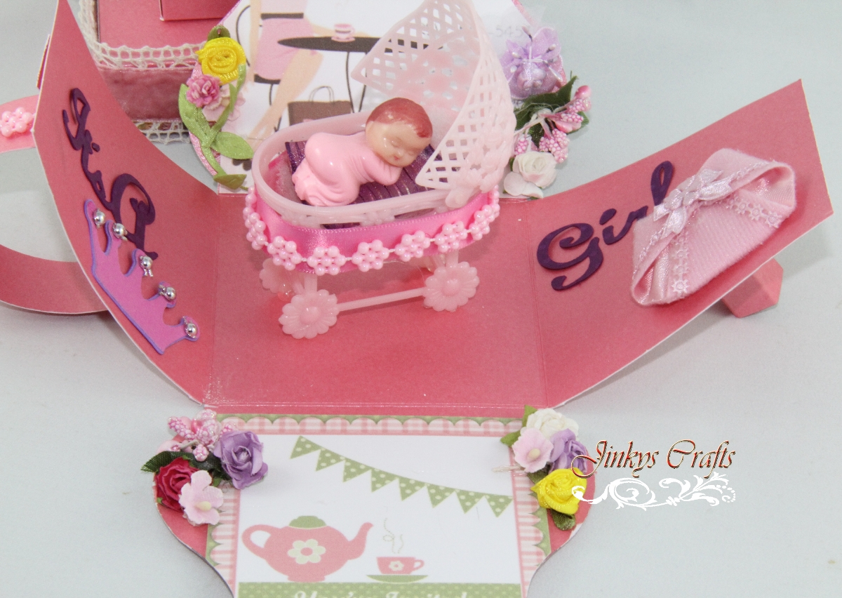 Jinky's Crafts & Designs: Tea Pot Exploding Box Invitation