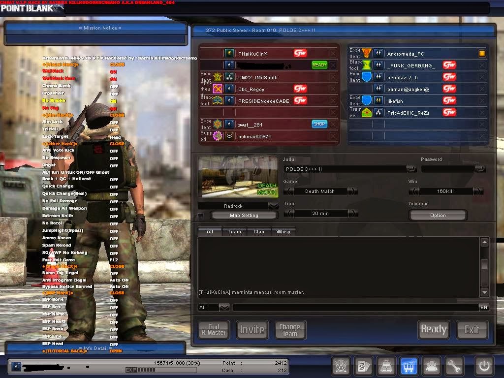 Guardian Cheat Zone: Cheat Point Blank 4 Januari 2015 Update [ Gost ...