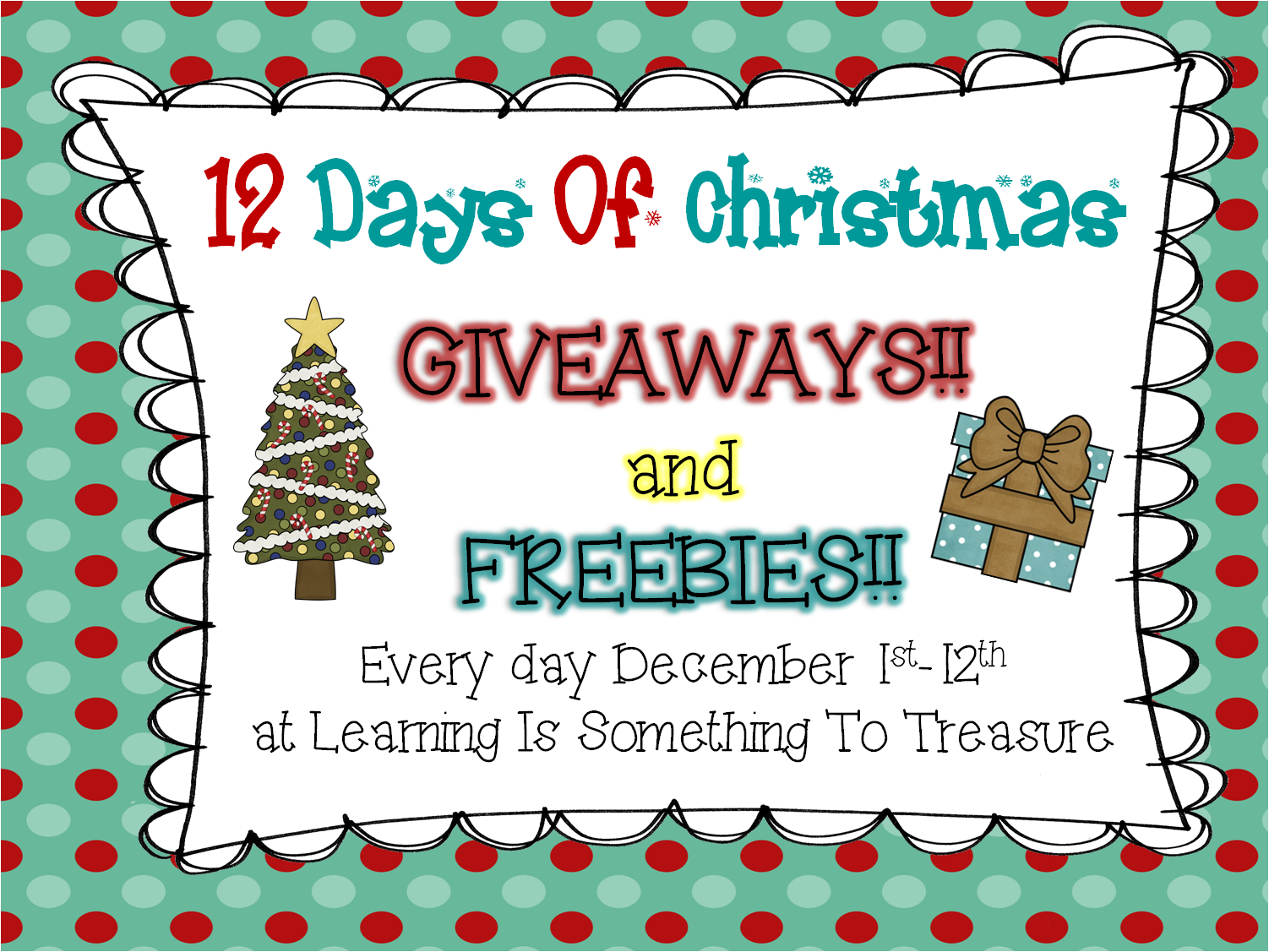Learning is Something to Treasure: 12 Days of Christmas: Day 2 GIVEAWAY ...