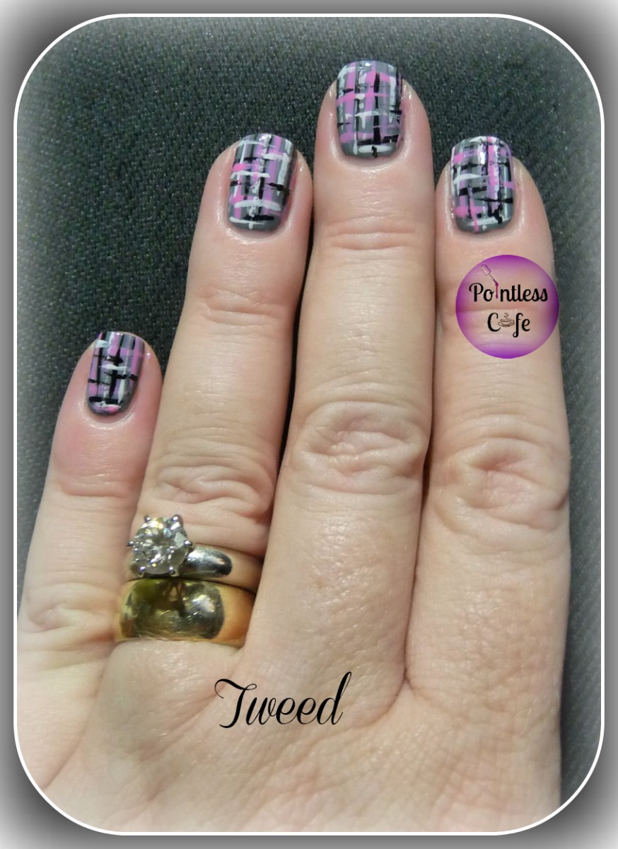 Tweed Nail Art | Pointless Cafe