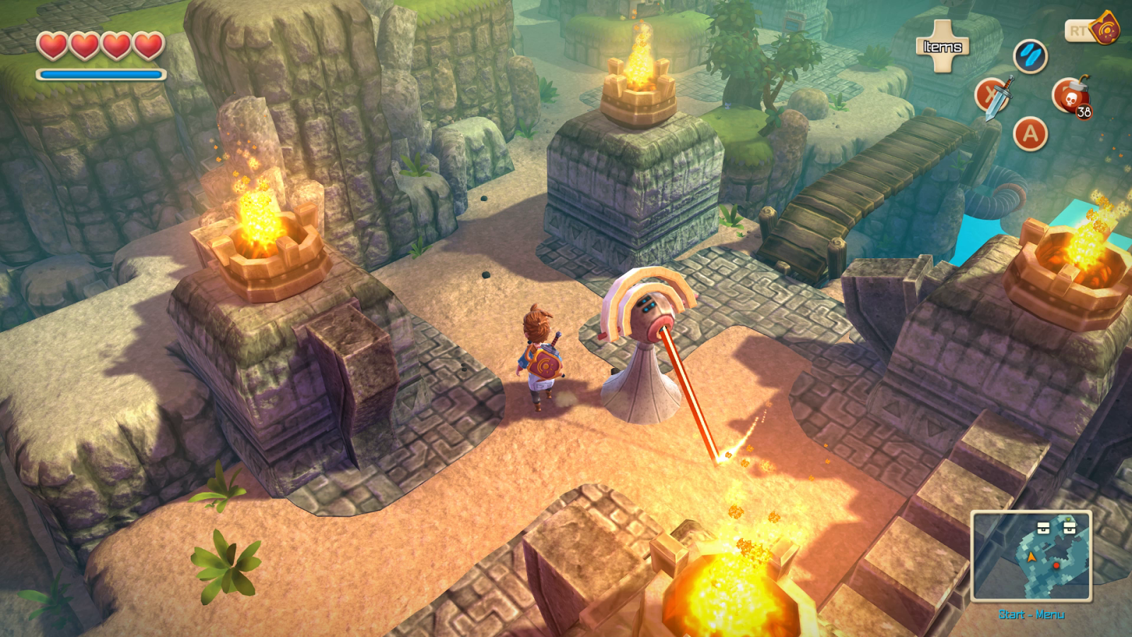 Análise: Oceanhorn (PC) é uma aventura divertida, porém simples - GameBlast