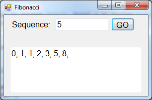 FIBONACCI SERIES VB.NET ~ REDSIRE
