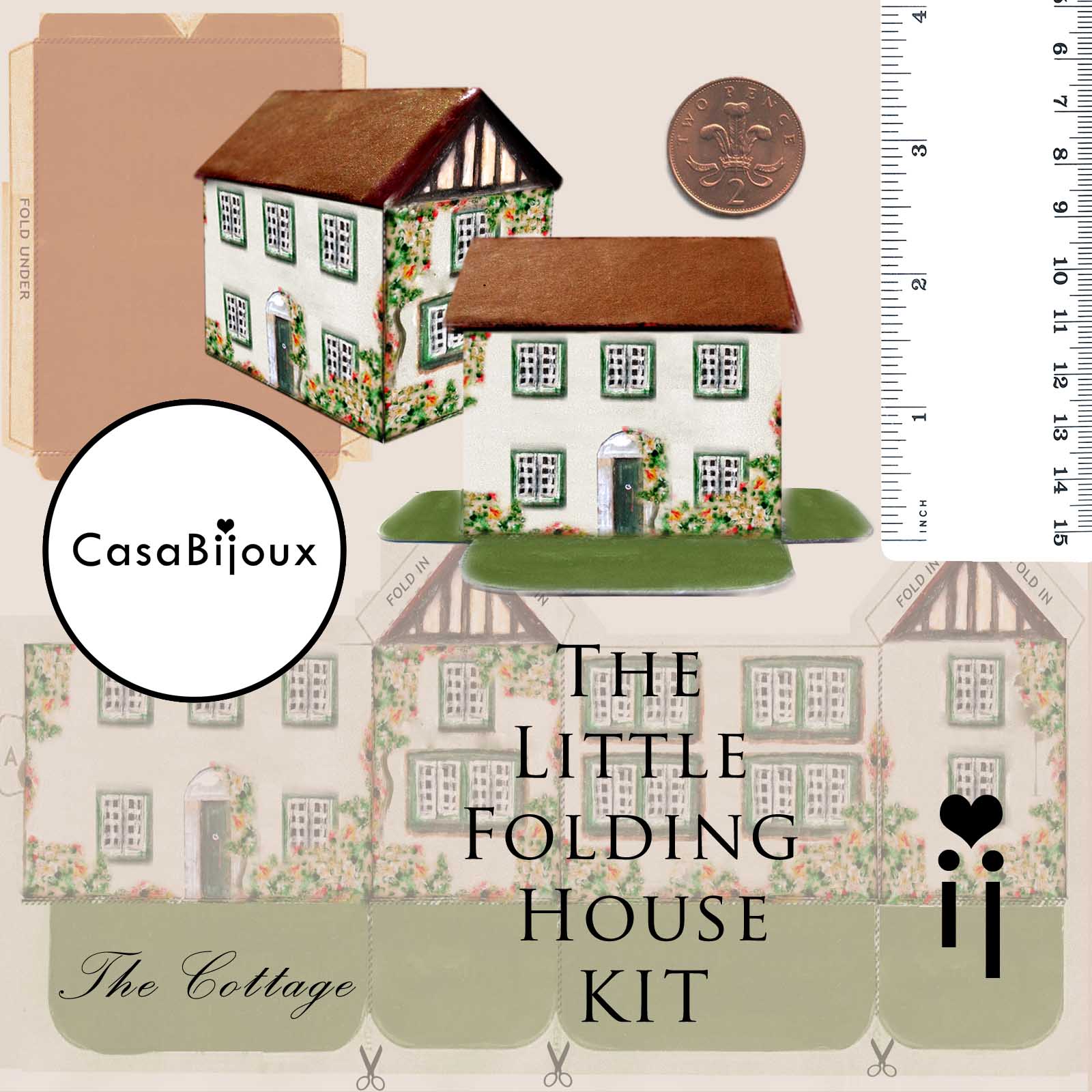 CasaBijoux: The Little Folding House Kit Templates