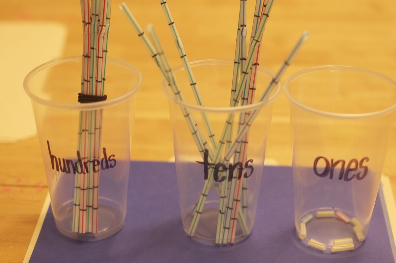 One Day at a Time...: Place Value Straws
