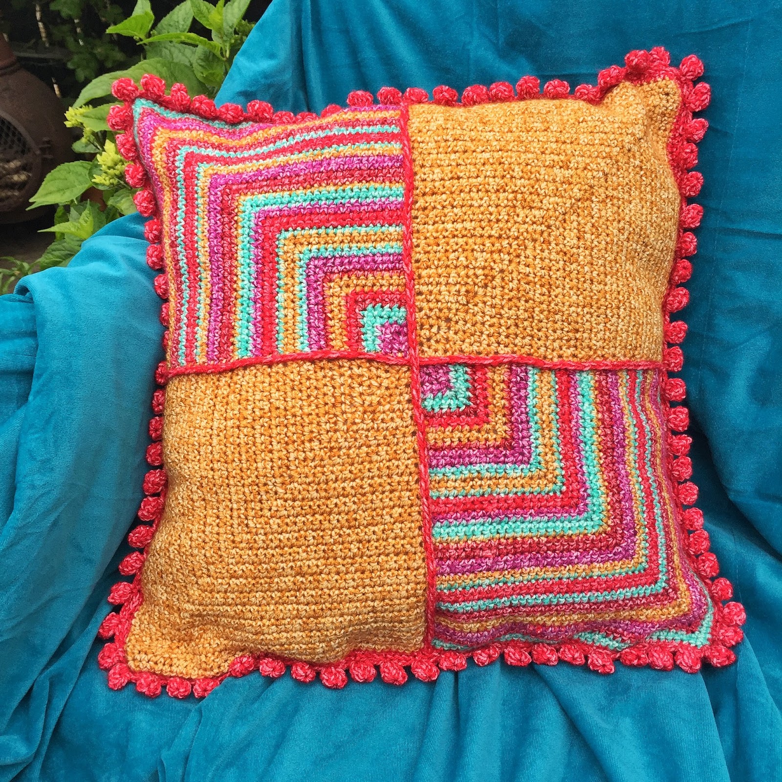 Fifty Shades of 4 Ply: Carnival Cushion - Free Pattern!