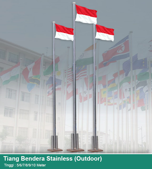 Tiang Bendera Stainless Outdoor ( Standing flags pole) - Jaya Stainless ...