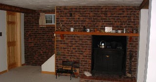 Cozy.Cottage.Cute.: Changes to the Basement Fireplace Area