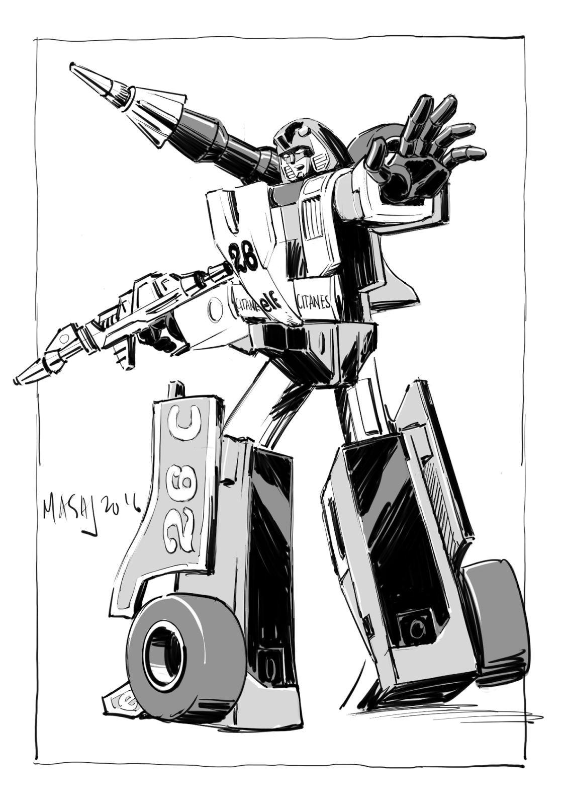 Mirage Transformers G1 Fan Art