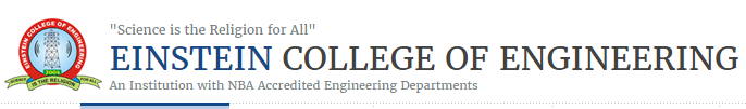 Faculty Plus Vacancies at Einstein College of Engineering, Tirunelveli ...