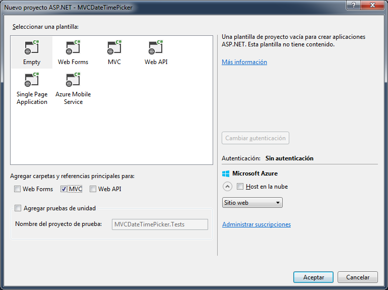 ASP.NET MVC. Plantilla de editor para fecha y hora - Píldoras .NET