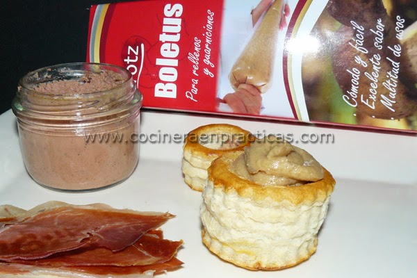 Volován de Boletus y Crujiente de Jamón