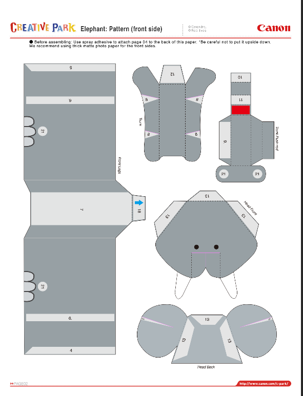 KELOMPOK 2: Cara membuat papercraft "GAJAH DI SORE HARI"