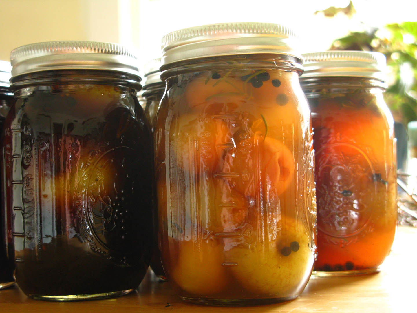 Pacific Rain: harvest: pickled wild apples and crabs