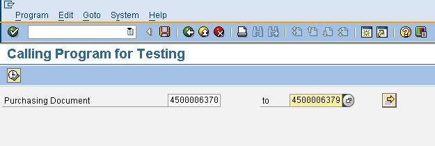 SAP ABAP 4 Tutorial: Report to Report Calling by Select Option
