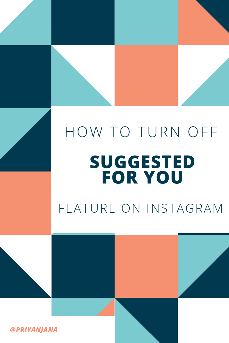 How to turn off Suggested for You on Instagram