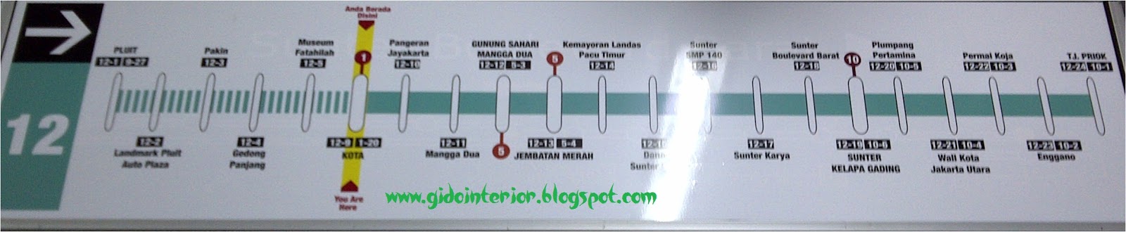 Peta Rute Baru Transjakarta Koridor 12 Tanjung Priok Ke Pluit | Gido ...