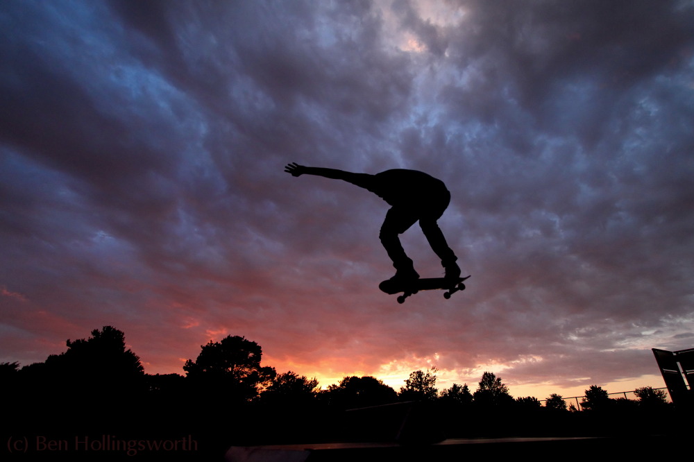 Prairie Rim Images: Skating at sunset
