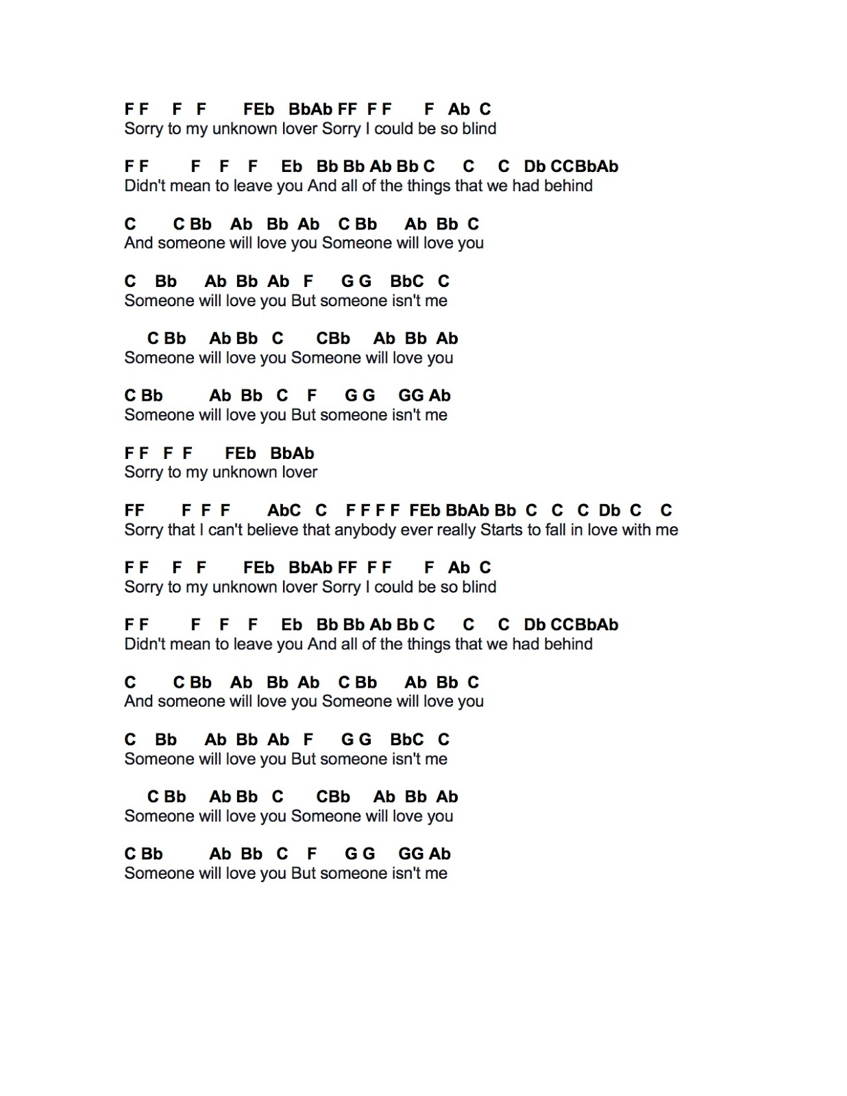 Flute Sheet Music: Sorry