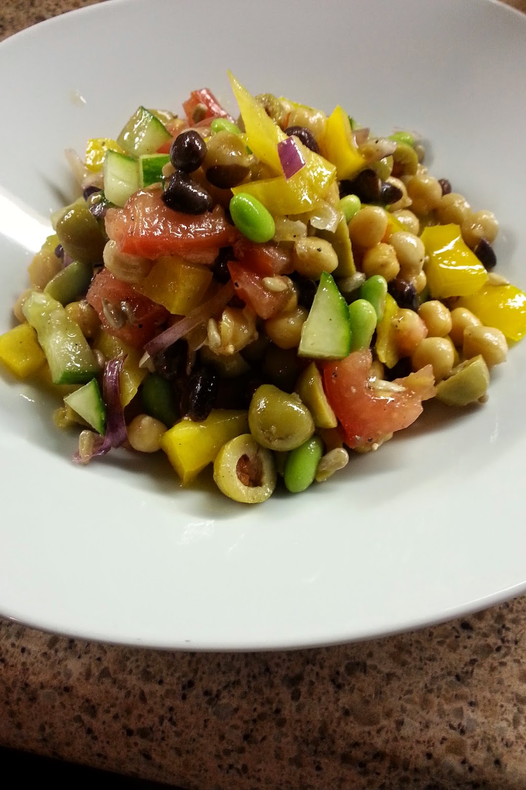 La cuisine de mamali : Salade de légumineuses à la grecque