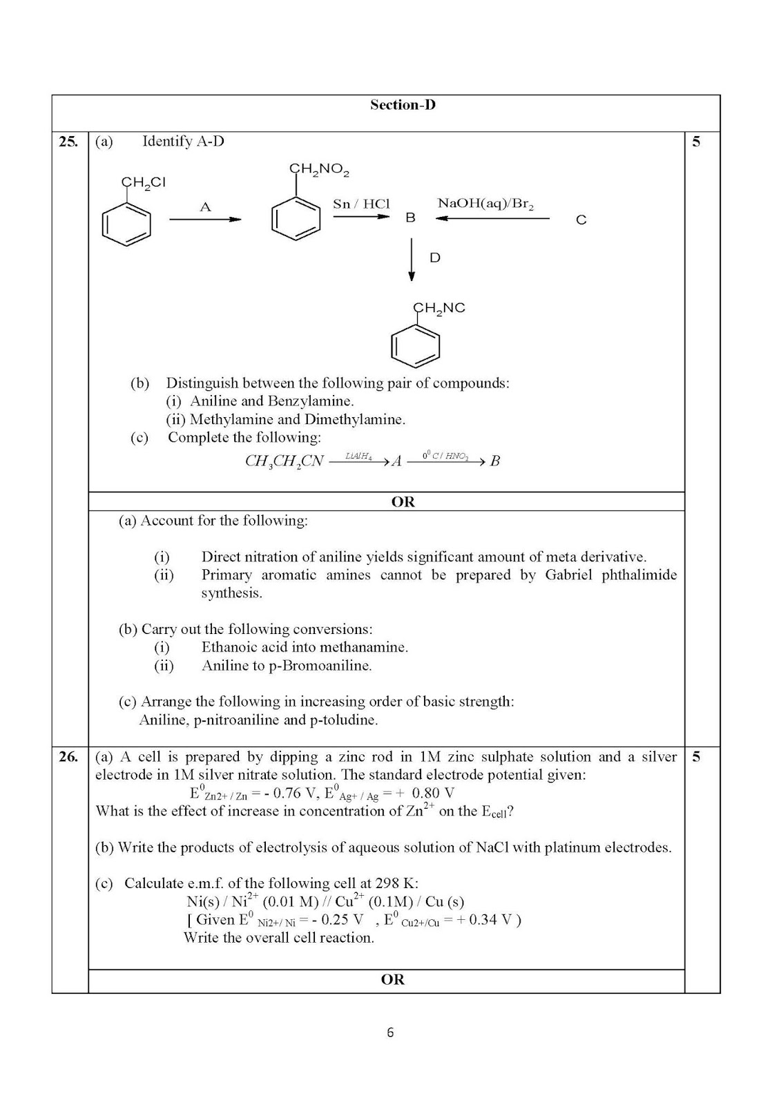SCIENCE4all: CLASS XII CHEMISTRY CBSE New Pattern Sample Paper 2018–2019