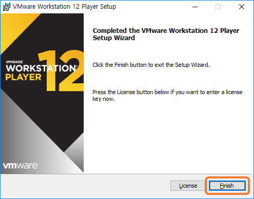 topazus-dev: VMware Workstation Player 설치 방법