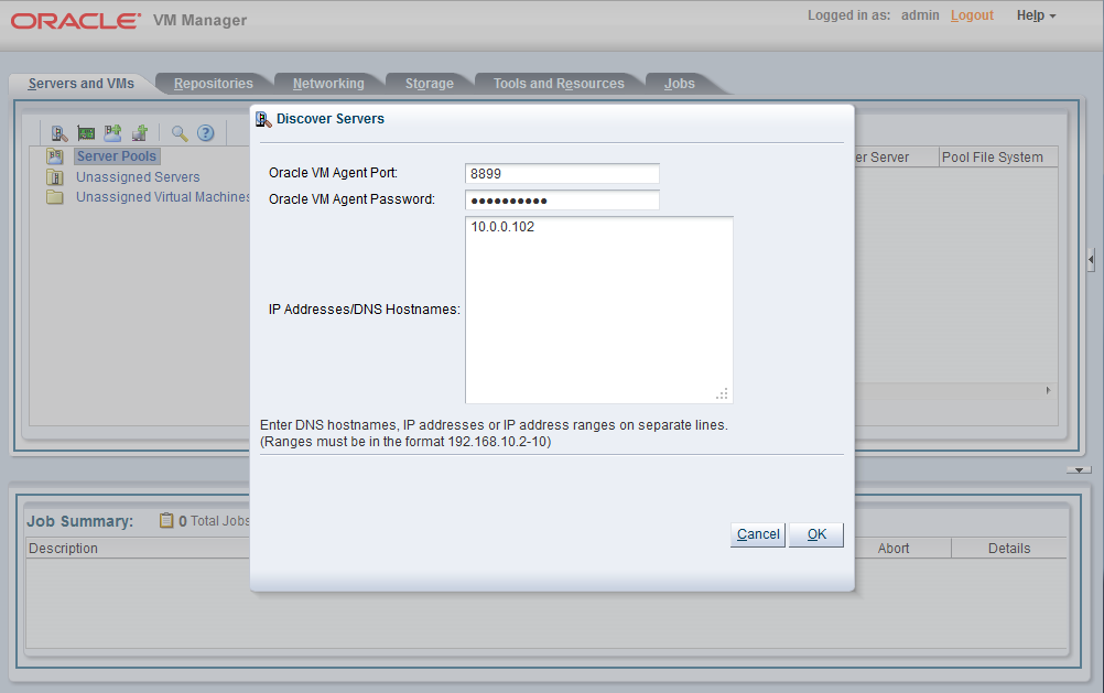 Hostile Coding: Oracle VM: Reinstall VM Manager 3.1