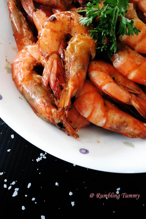 Rumbling Tummy: Salted Prawns