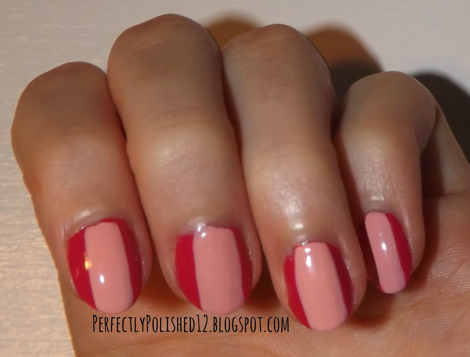 Perfectly Polished 12: October Nail Art: Striped Mani