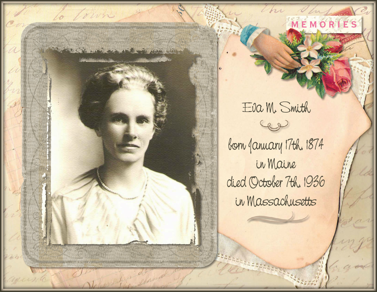 BeNotForgot.com: Wordless Wednesday :: 1936 Death of Eva M. Smith