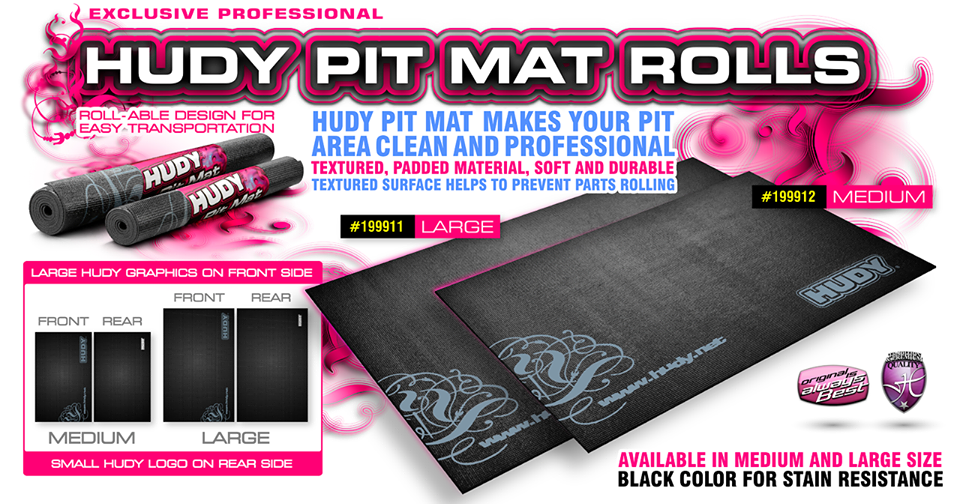 HUDY「Pit Mat Rolls with Printing」登場|ラジコンもんちぃ - ラジコンニュースサイト