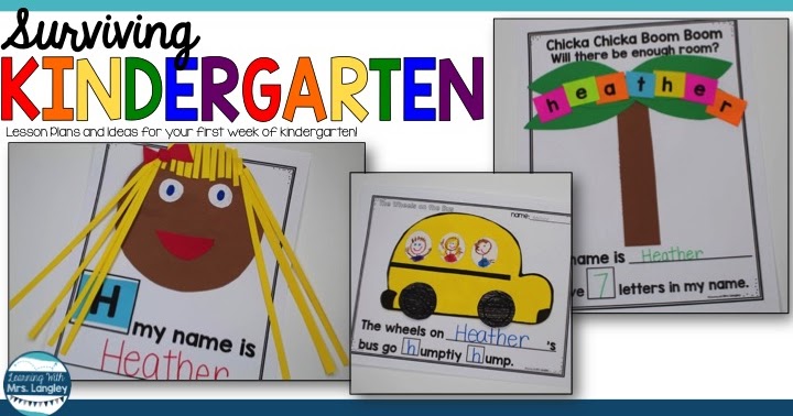 Surviving the first week of Kindergarten | Learning with Mrs. Langley