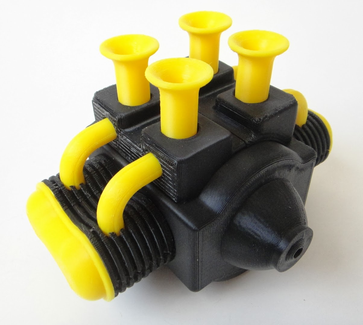 The Tinkers Workshop: 3D Printed Engine For Lego Gyrocopter Project