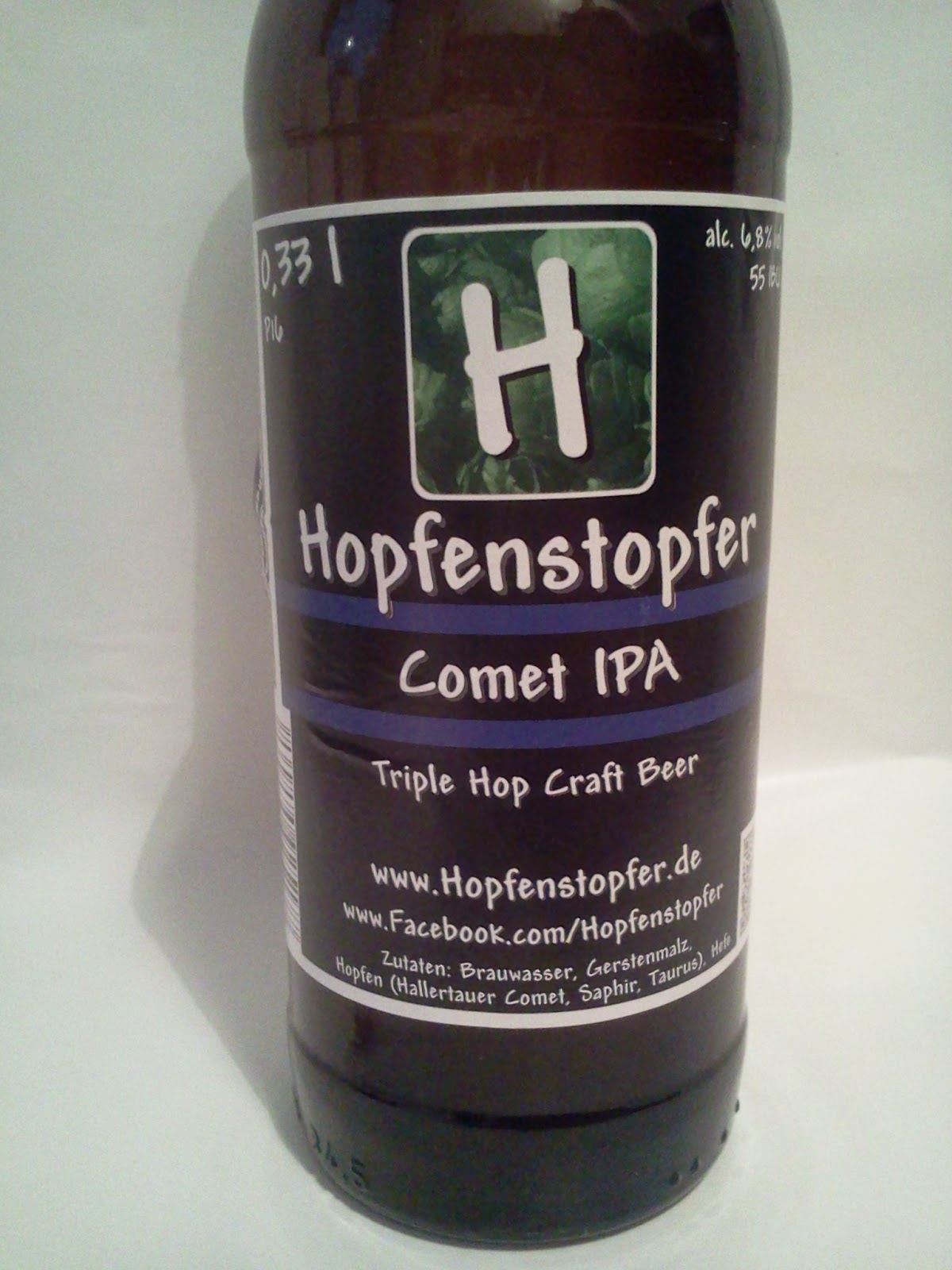 Hopfenstopfer Comet IPA - Average Guy's Guide to Beer