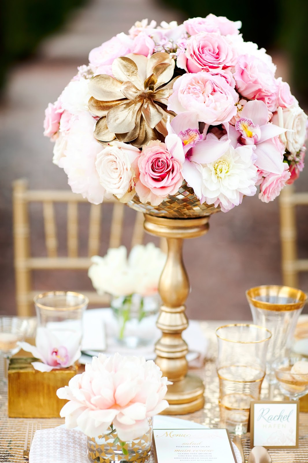 bloomers flowers & decor: { blush + gold | spring styled shoot }