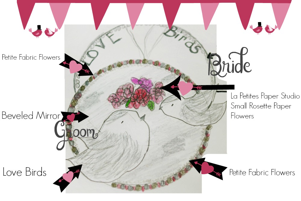 Handmade Love Bird Cake Topper - At Home with Jemma