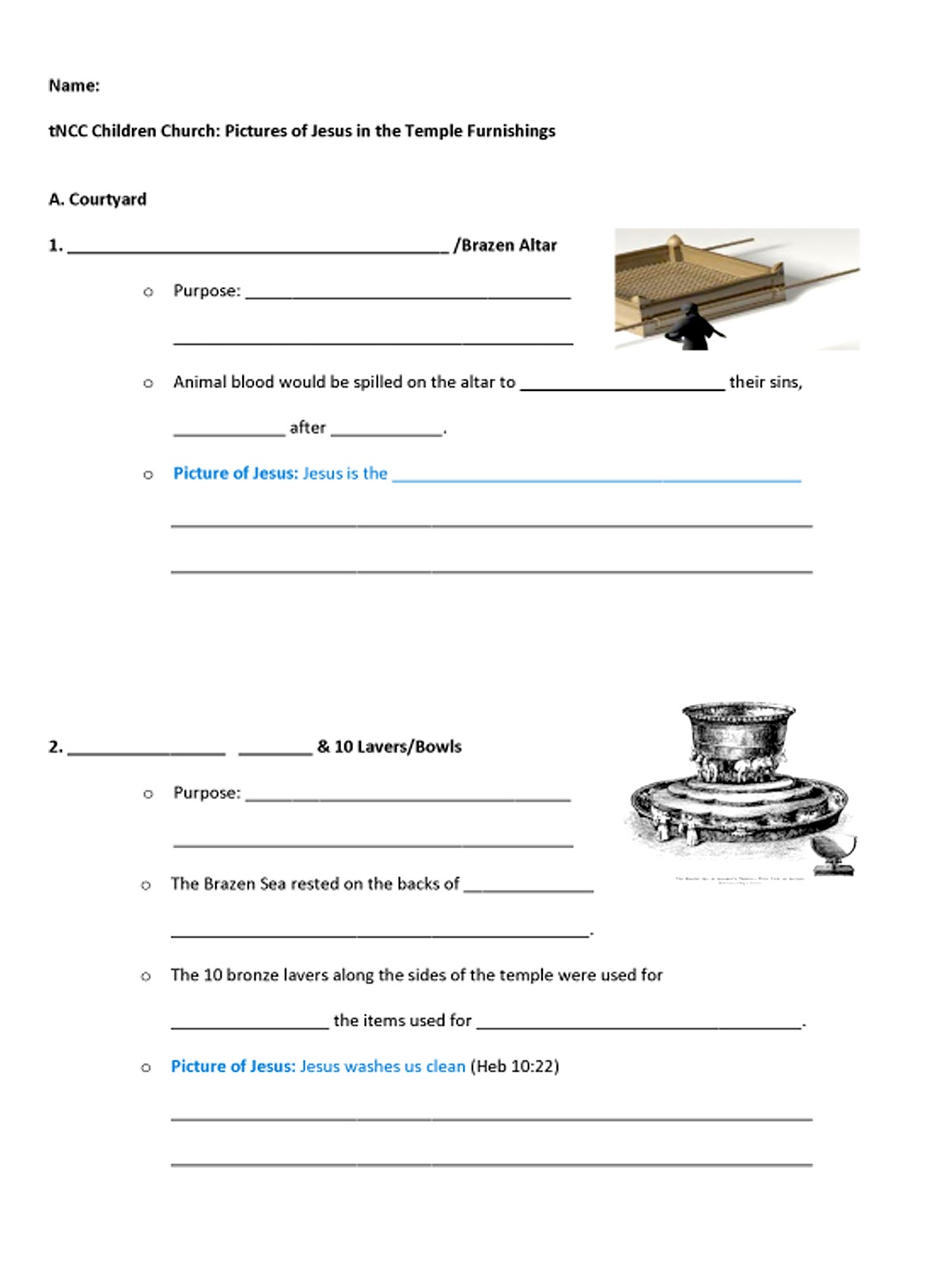 Growing Kids in Grace: The Temple’s Furnishings