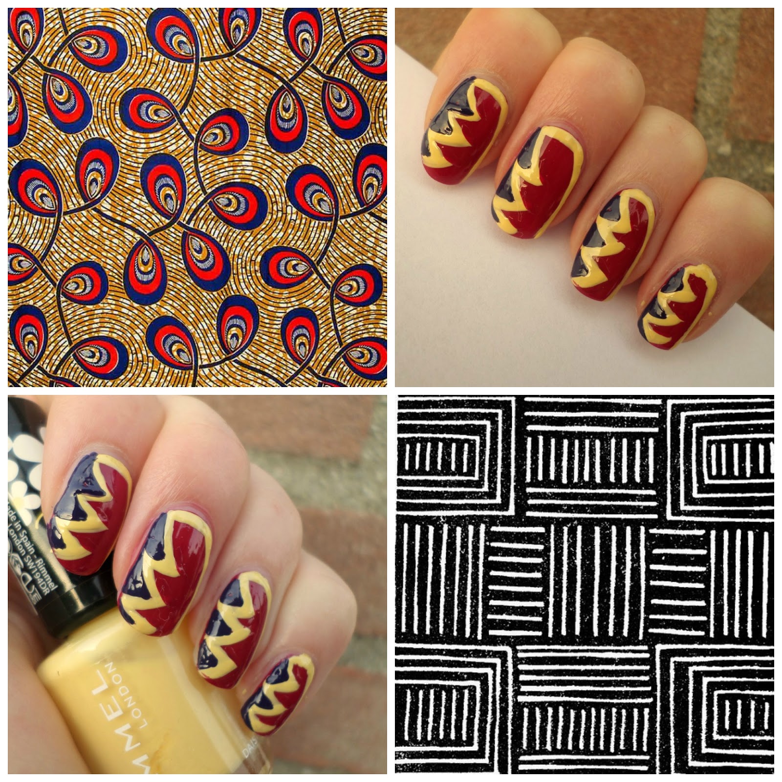Creativenails4fun: ~Nail art~ African Tribal Manicure!