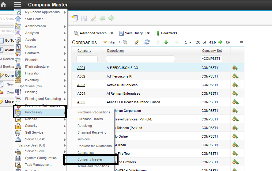 Add New Vendor Company In Maximo Ibm Maximo Ibm Maximo Implementation And Configurations