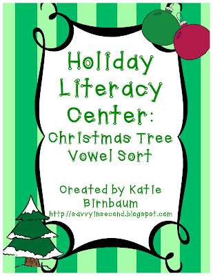 Savvy in Second: Christmas Literacy Centers