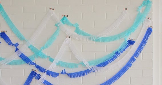 Crepe Paper Fringe Streamers {A Tutorial}